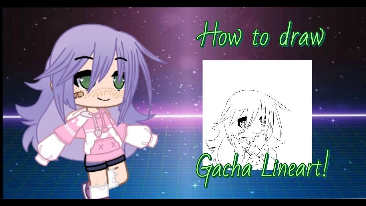 How to draw Gacha Lineart on IbisPaint X! | Gacha Tutorial | The ...