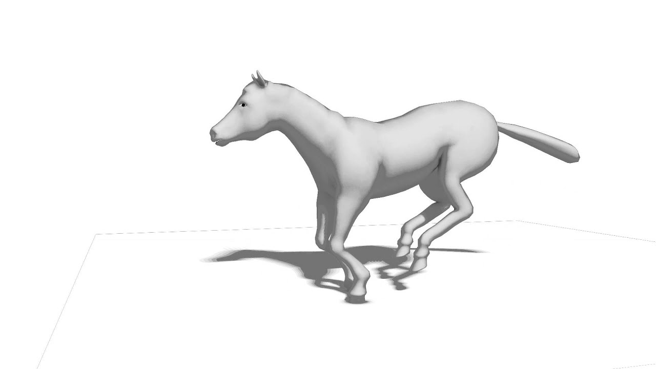Horse Run Cycle 60FPS 1080p - YouTube