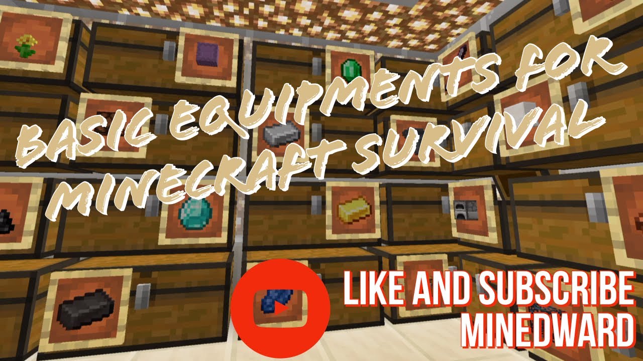 Basic Equipments to Survive | Minecraft Survival - YouTube