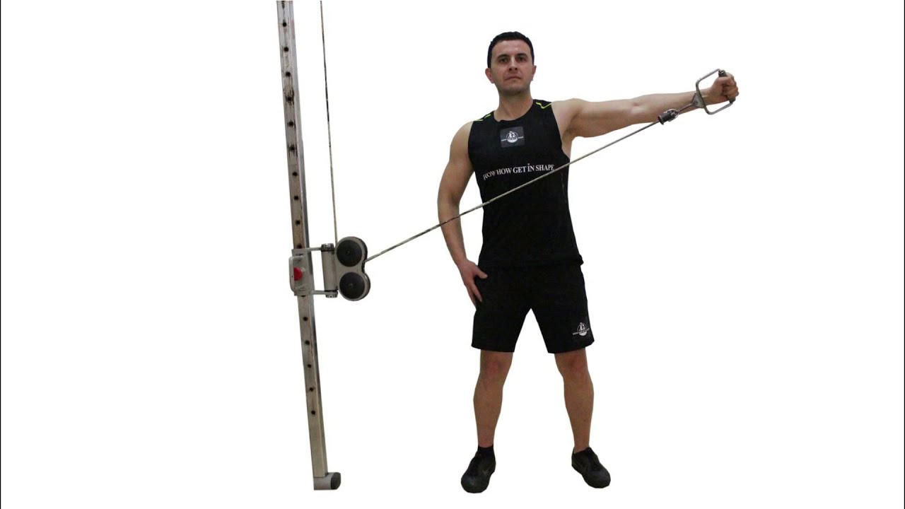 Standing Cable Reverse Fly, Single-Arm - KNOW-HOW GET IN SHAPE - YouTube