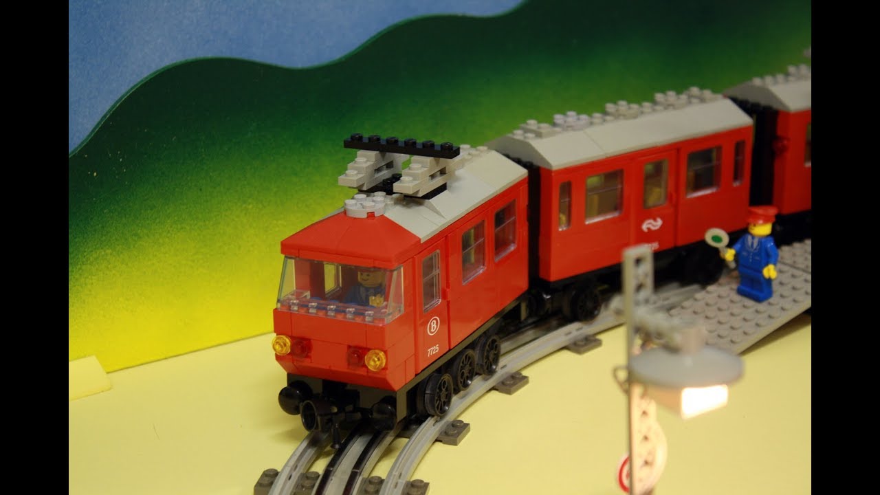 LEGO 12v Trains - LEGO 7725 - Electric Passenger Train - YouTube
