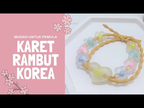 Diy tutorial bikin tali ikat rambut ala korea yang dijual di Mall | DIY ...