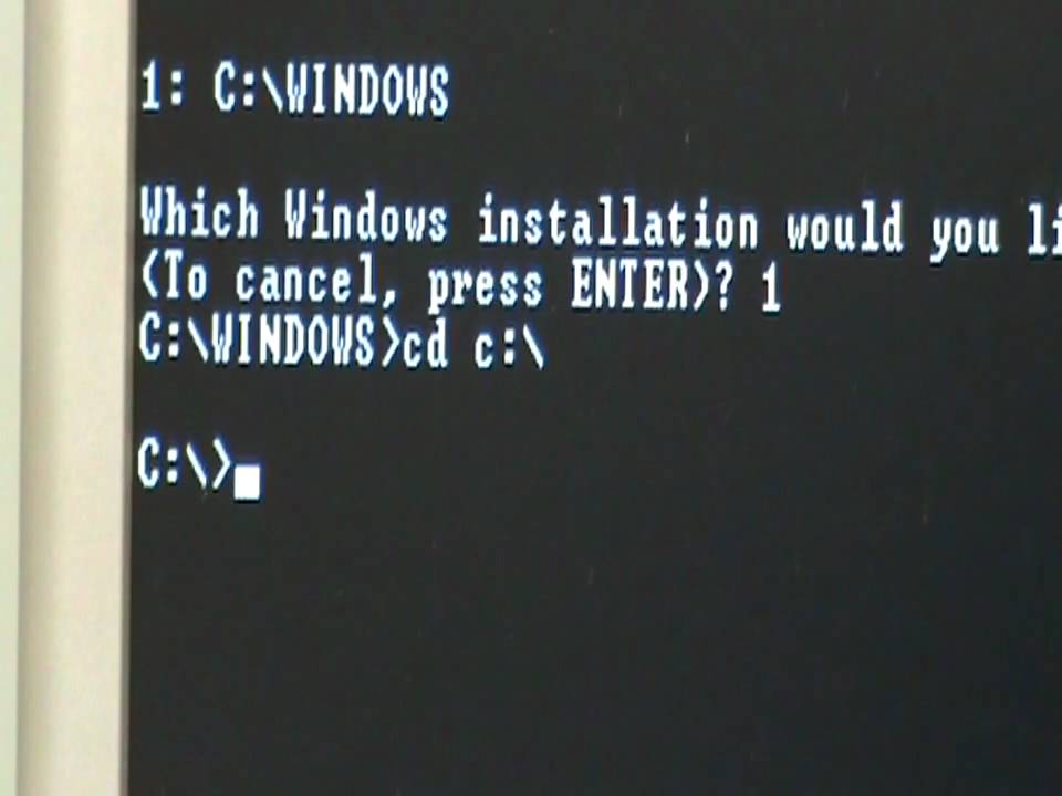 Blue Screen Repair with Recovery Console - YouTube