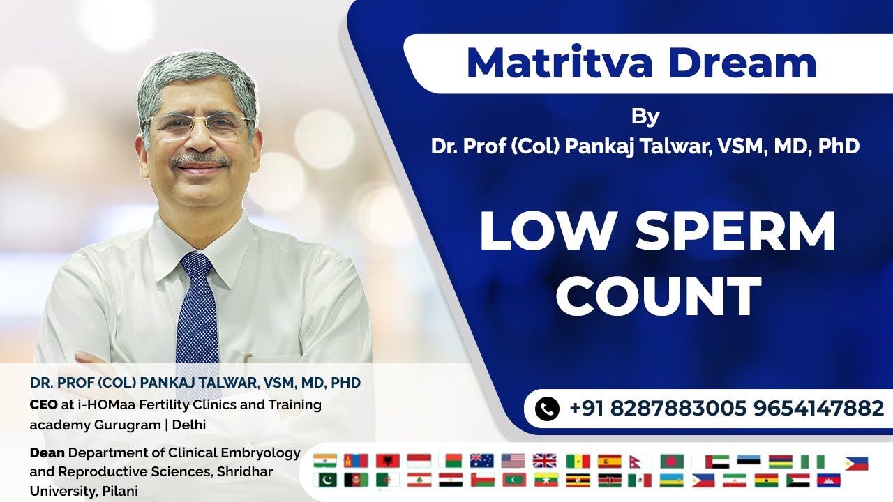 Low Sperm Count | Dr. Prof (Col) Pankaj Talwar, VSM, MD, PhD - YouTube