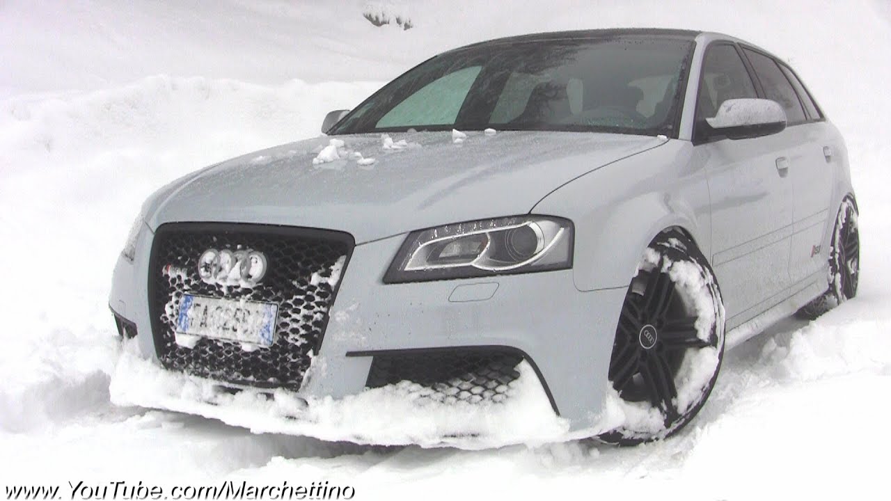 450hp Audi RS3 in Action - Ride, Revs & Snow Fun! - YouTube
