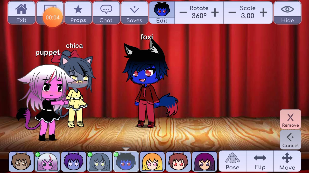 Fnaf and fredi foxi chica puppet fredi contra bonnie\gacha life/ DE ...