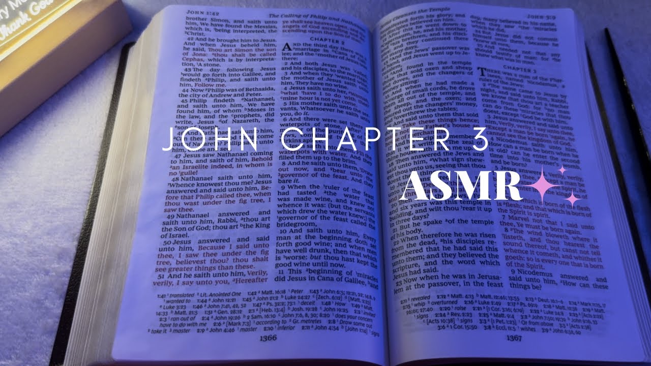 ASMR Bible Reading 4 John Chapter 3 YouTube asmr-bible-reading-4-john-chapter-3-youtube