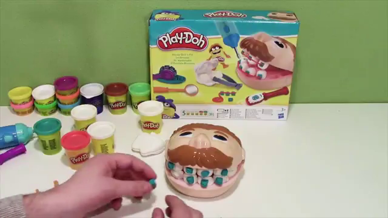 Play Doh Doctor Drill N Fill Teeth Unboxing Review Uitpakken Play Doh ...