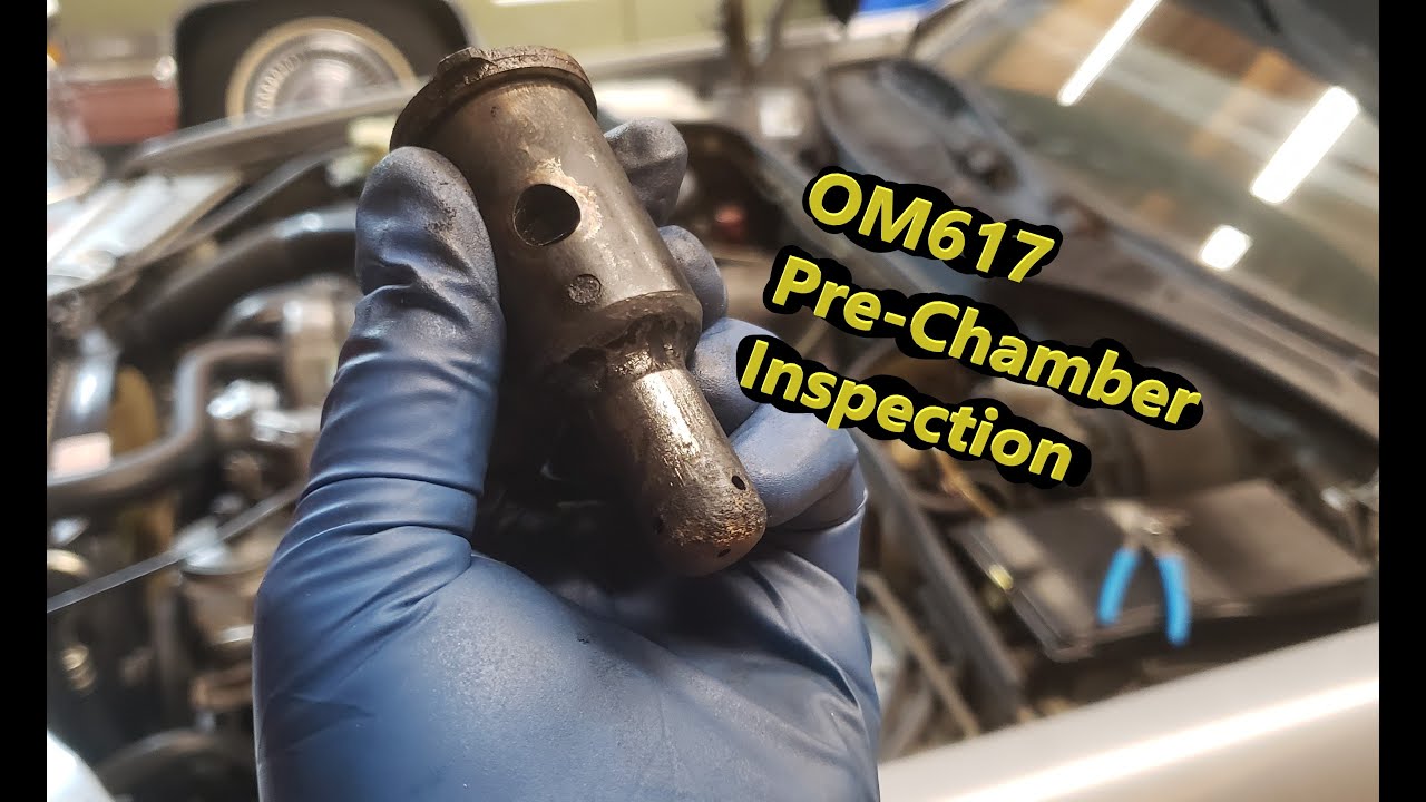 Mercedes 300SD W126 - Pre-Chamber Inspection and Cleaning - YouTube
