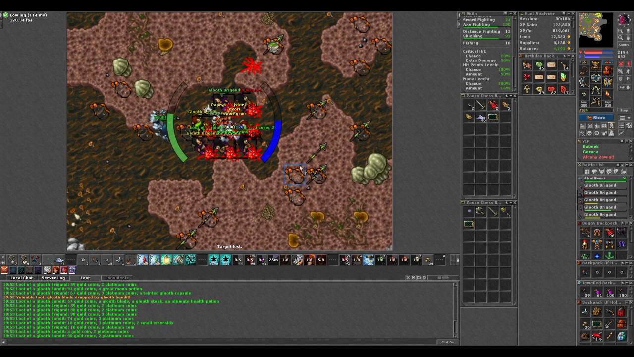 [EK SOLO] Tibia Glooth Bandits 238EK 900-1kk/h without stamina [NEW ...