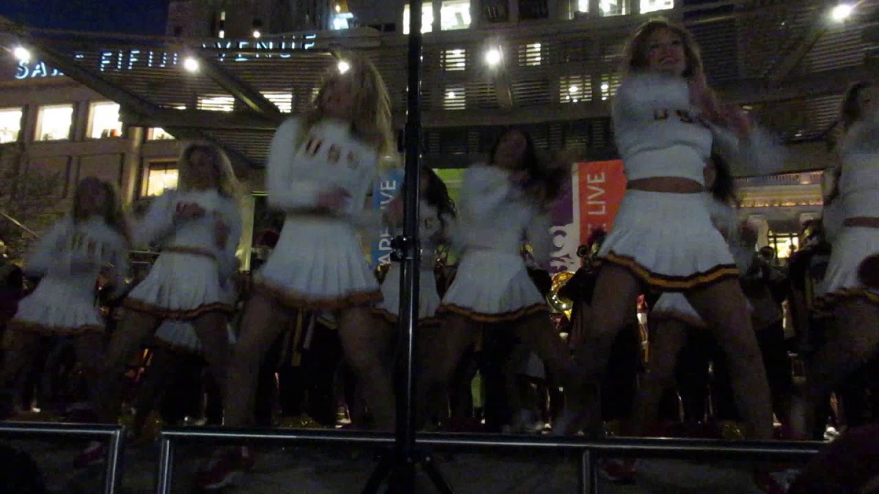 USC Band "Tusk" Union Square San Francisco California 2017 - YouTube