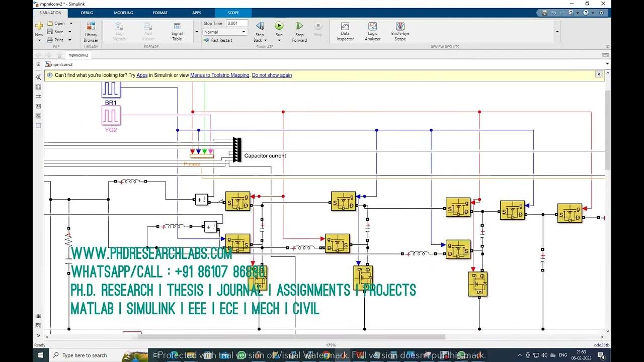 Switched capacitor DC-DC converter Matlab Simulink simulation - YouTube