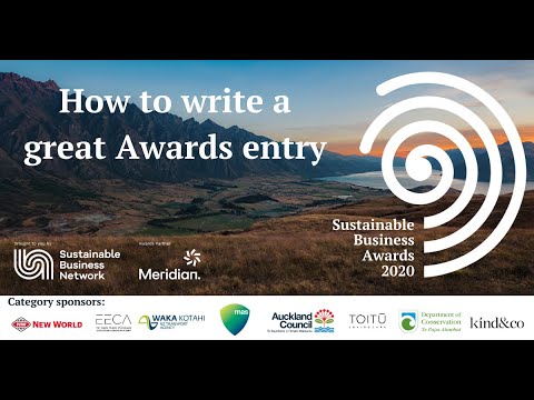 How to write a great Awards entry - YouTube