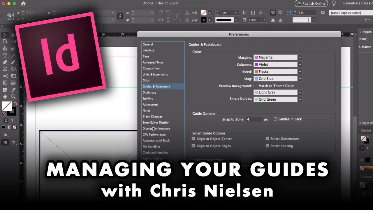 Managing Guides In InDesign YouTube Managing Guides In InDesign YouTube