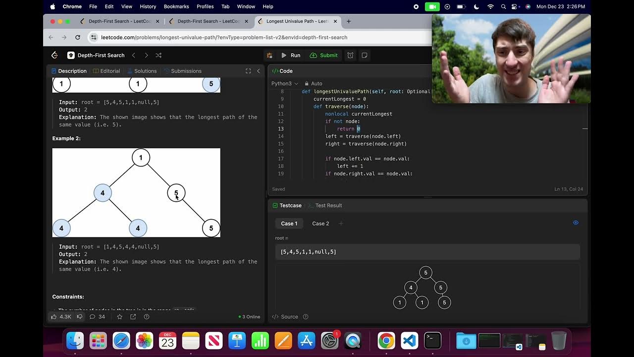 Revisiting Failed Leetcode: 687 Longest Univalue Path - YouTube