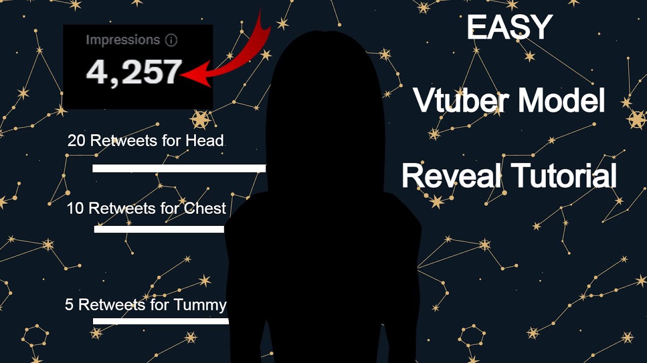 FREE AND EASY VTUBER REVEAL TWEET TUTORIAL - YouTube
