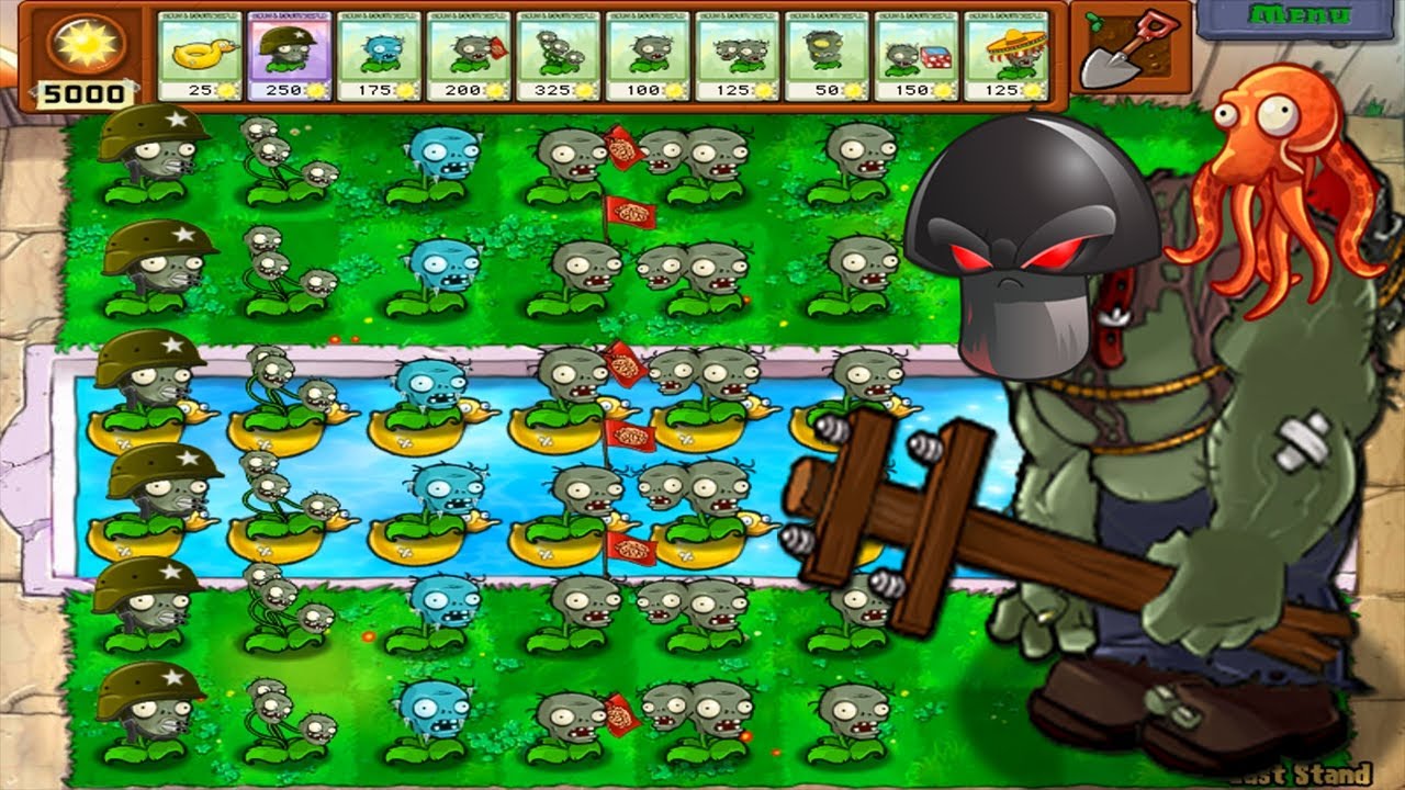 100% All PEA ZomPlants VS All ZomBotany 2 - Plants vs Zombies Mod ...