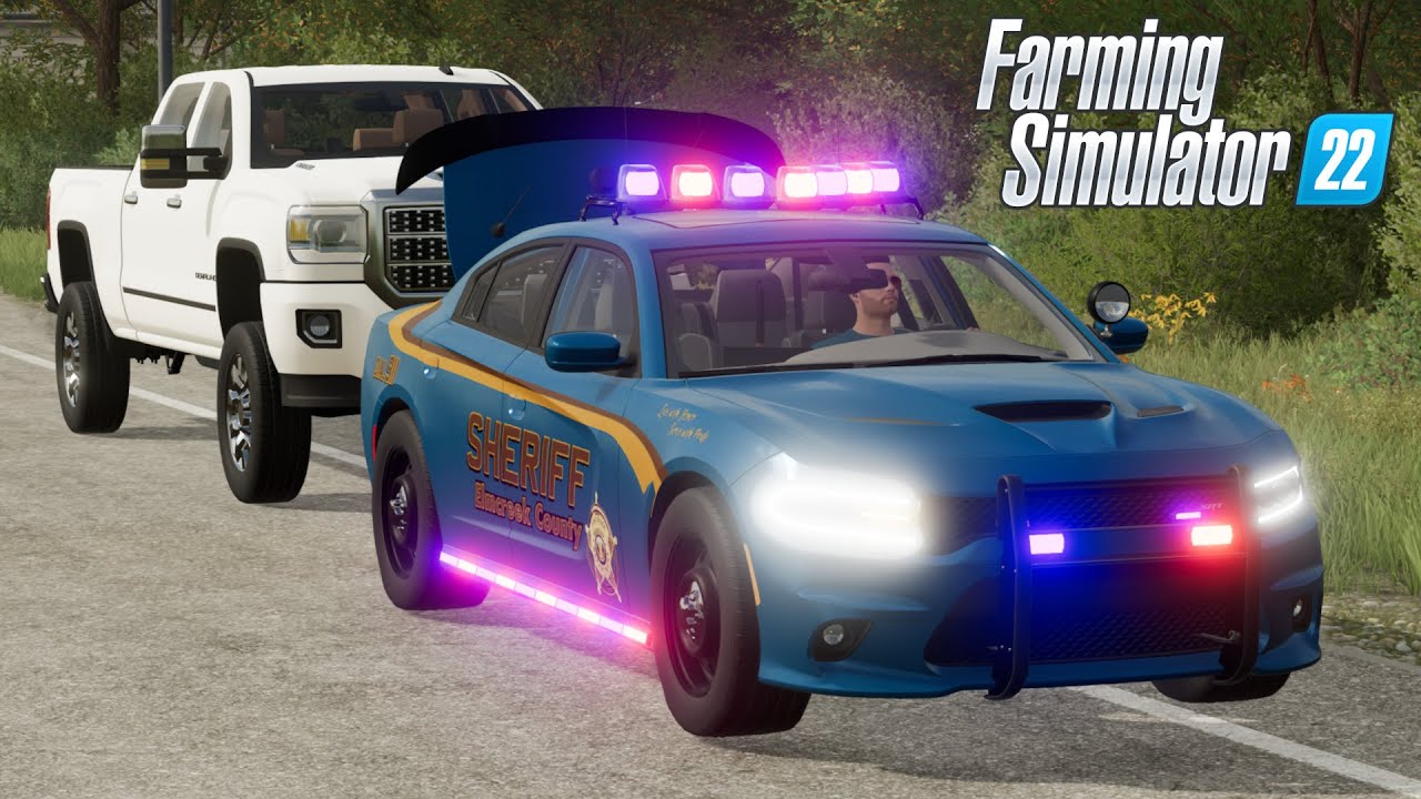 FS22 - Dodge Charger POLICE CAR on PATROL! - Car Mod for Farming ...