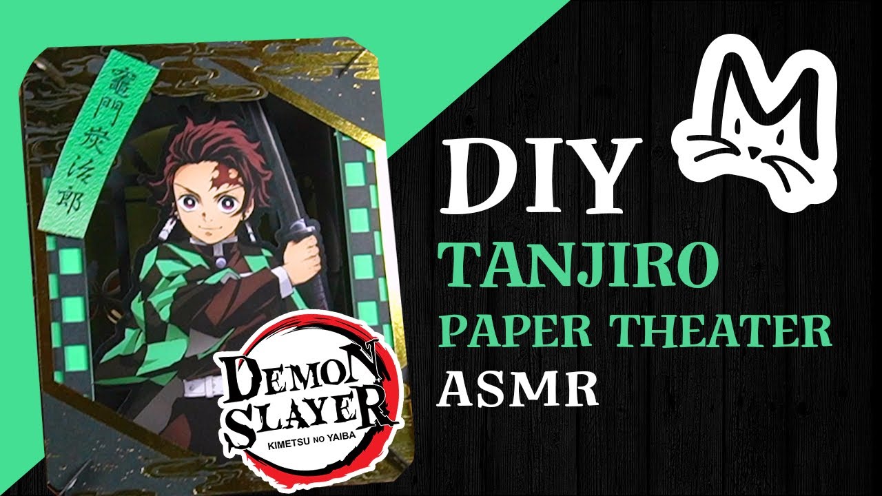 🔥 Demon Slayer DIY Tanjiro Paper Theater | Relaxing ASMR Crafting - YouTube