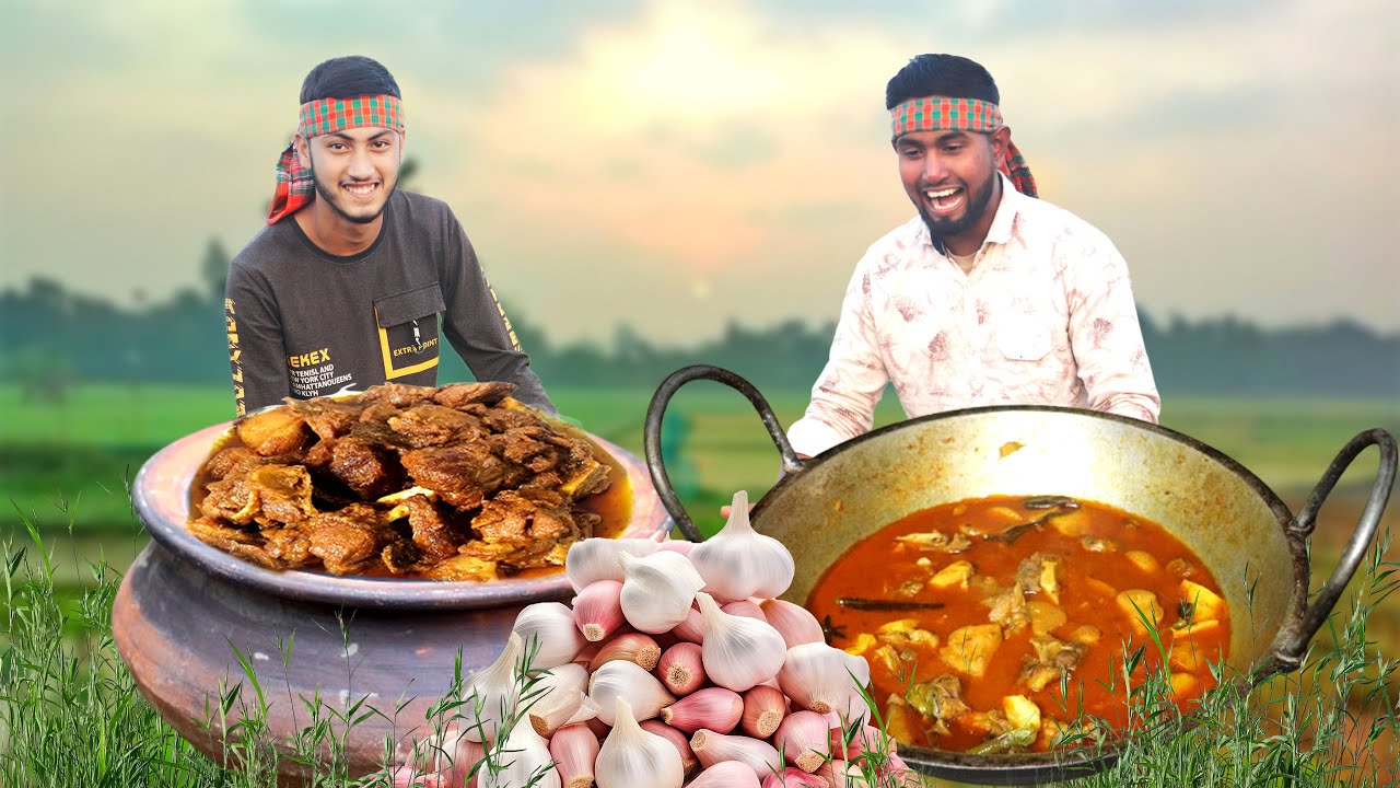 Garlic Mutton recipe | Mutton Kosha Bangla | Gravy Mutton Curry Village ...