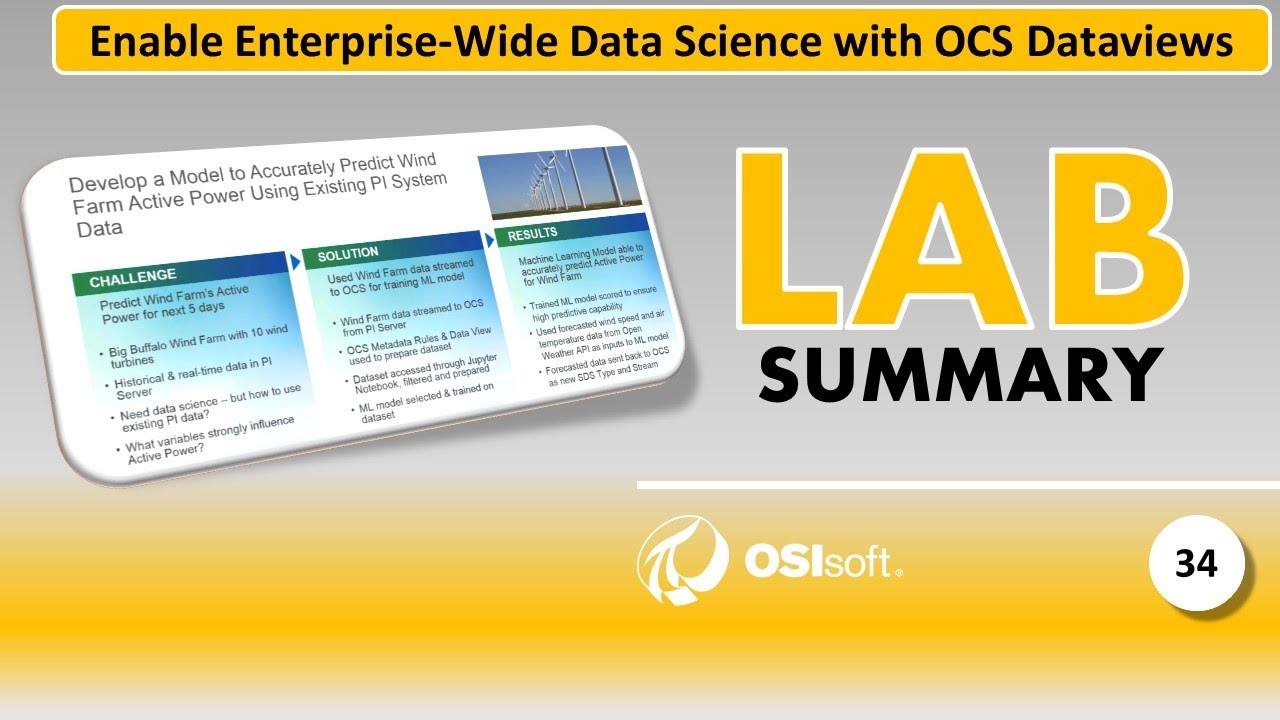 Data science with OCS Dataviews - Lab summary - YouTube