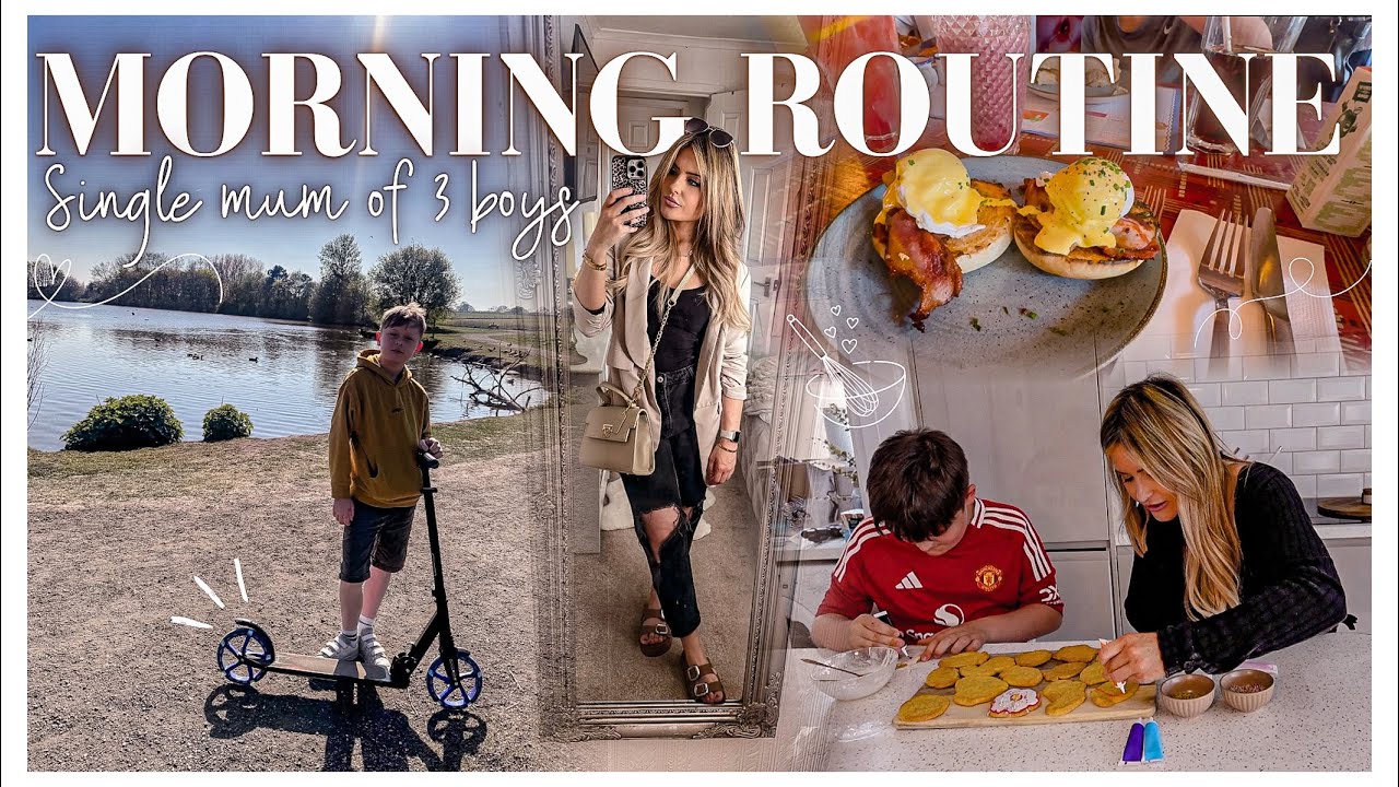SPRING MORNING ROUTINE AS SINGLE MUM OF 3 | EASTER HOLIDAYS CHAOS ...