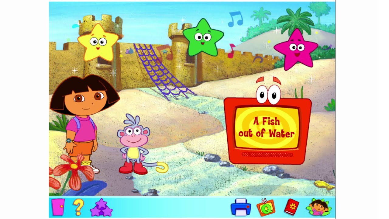 Dora The Explorer Games - A Fish Out Of Water - YouTube