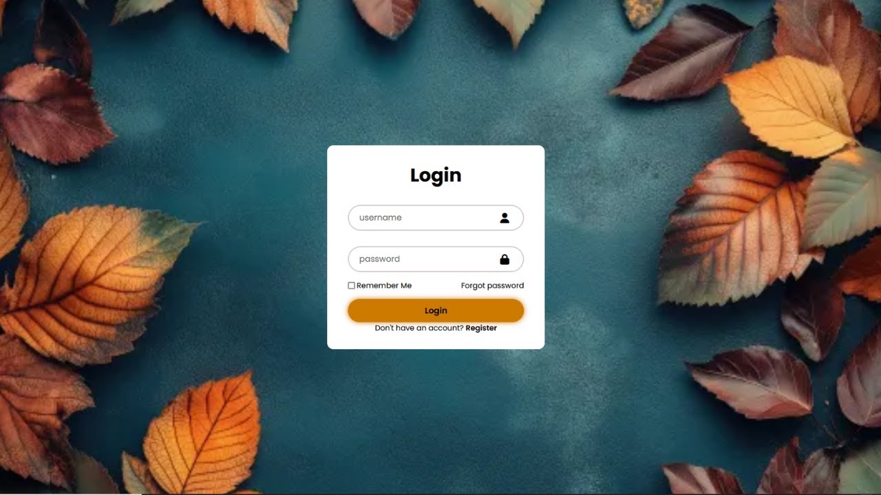 The BEST Login Form You Can Create with HTML & CSS - YouTube