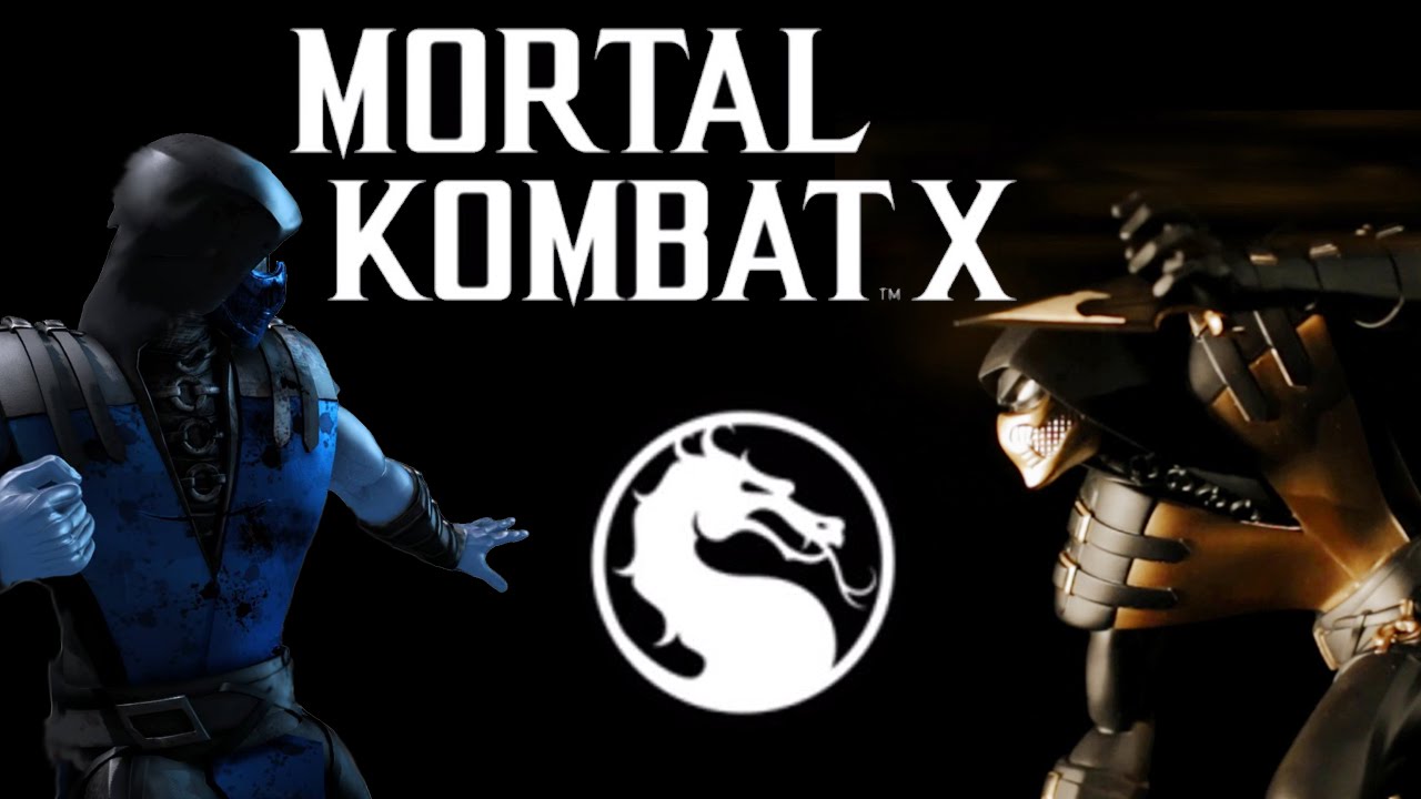 Mortal Kombat X Gold Scorpion vs Blue Steel Sub zero - YouTube
