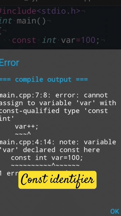 Types of constants in C with exampleC const pointerSpeed of l - YouTube