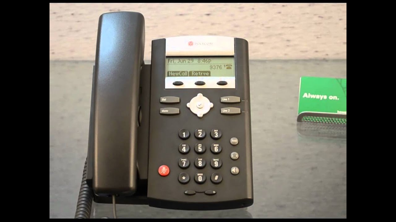 Polycom 330/331 - How To Place, Hold, and End Calls - YouTube