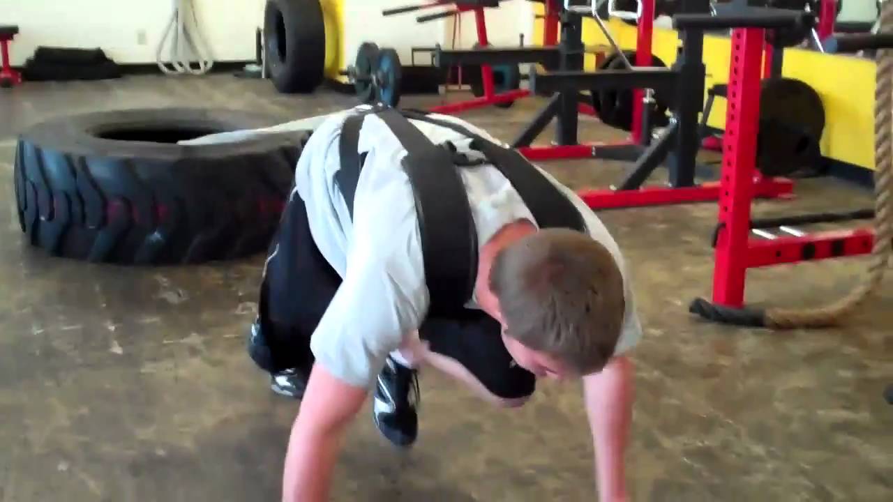 Tire pull - YouTube