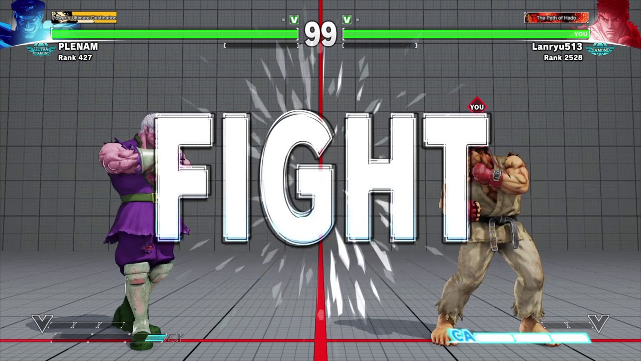 STREET FIGHTER V S2.5:Ryu vs M.Bison(PLENAM ) Battle Lounge FT3 - YouTube