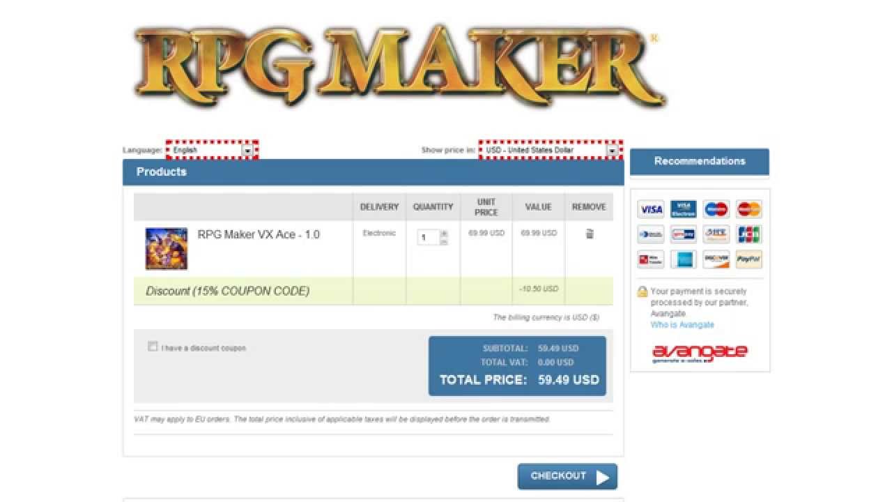 RPG Maker VX Ace coupon code - YouTube
