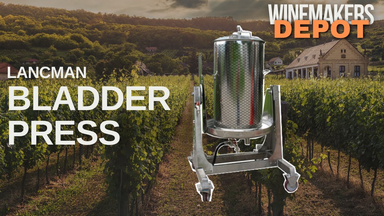 Lancman Bladder Press - Offered by Winemakers Depot - YouTube