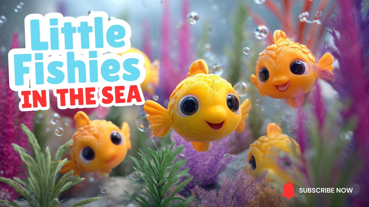 Little Fishies in the Sea | Fun 3D Cartoon Song for Kids and Toddlers ...
