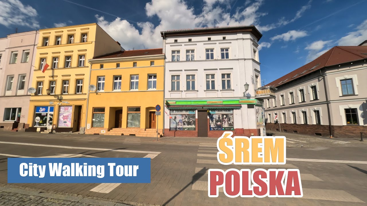 Śrem, Poland 🇵🇱 | City Walking Tour in 4K, GoPro 11 - YouTube