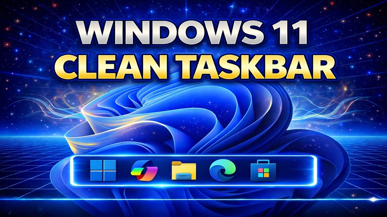 Clean Up Your Windows 11 Taskbar | Step-by-Step Tutorial - YouTube
