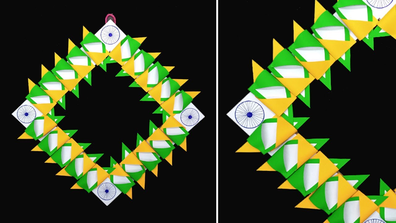 Celebrate Republic Day with this Easy Tri-Color Wall Hanging Craft ...
