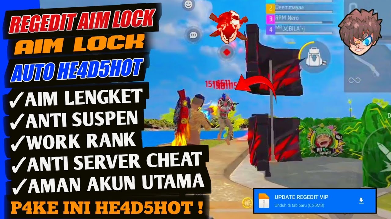 REGEDIT FF MAX & ORI || ANTI BANNED || ANTI BLACKLIST || 99% HEADSHOT ...