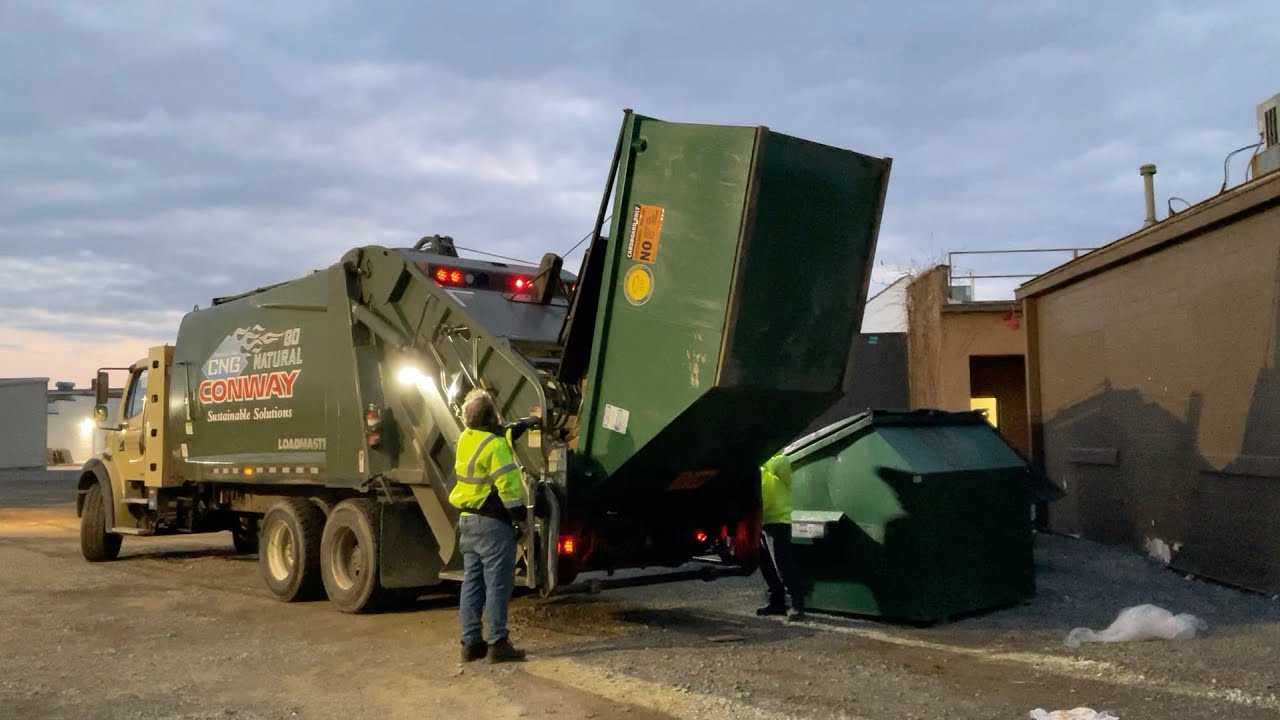 Conway’s CNG Freightliner M2 112/ Loadmaster Excel Rear Loader on Early ...