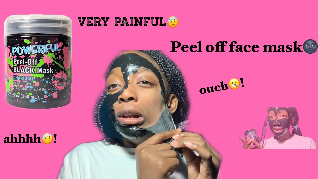 DOING A PEEL OFF FACE MASK 🌚💕!! *hurts really bad !* || Princess Riyah ...