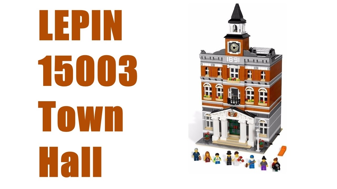 Lepin 15003 Town Hall - YouTube