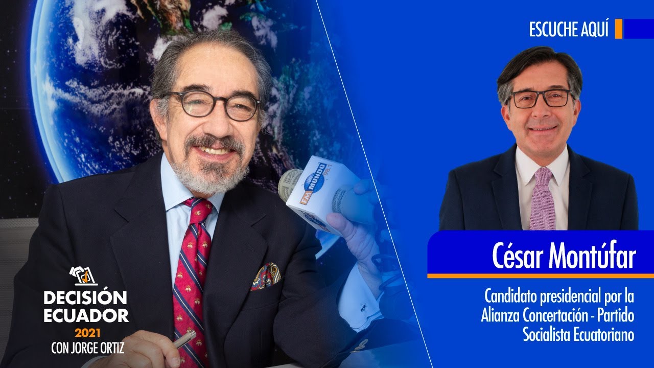 Decisión Ecuador 2021: César Montúfar y Xavier Hervas - YouTube