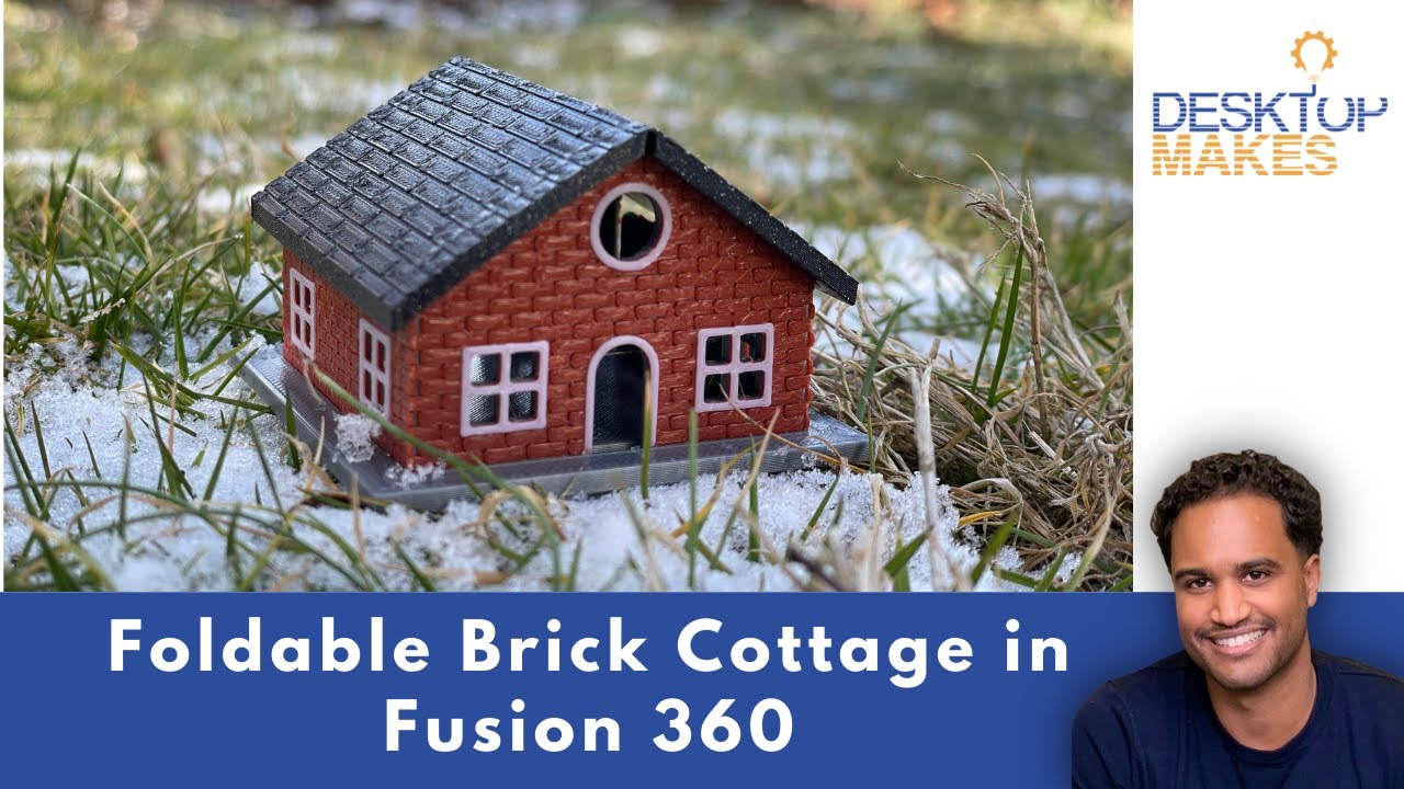 Designing a Folding Brick Cottage in Fusion 360 - YouTube