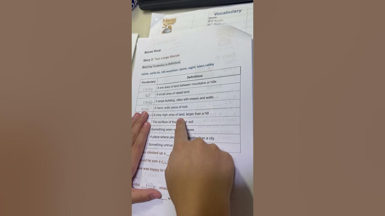 學習單9 MOUSE SOUP story 1. Bees and the mud2. Two large stones3. The Crickets4. The Thorn Bush ...