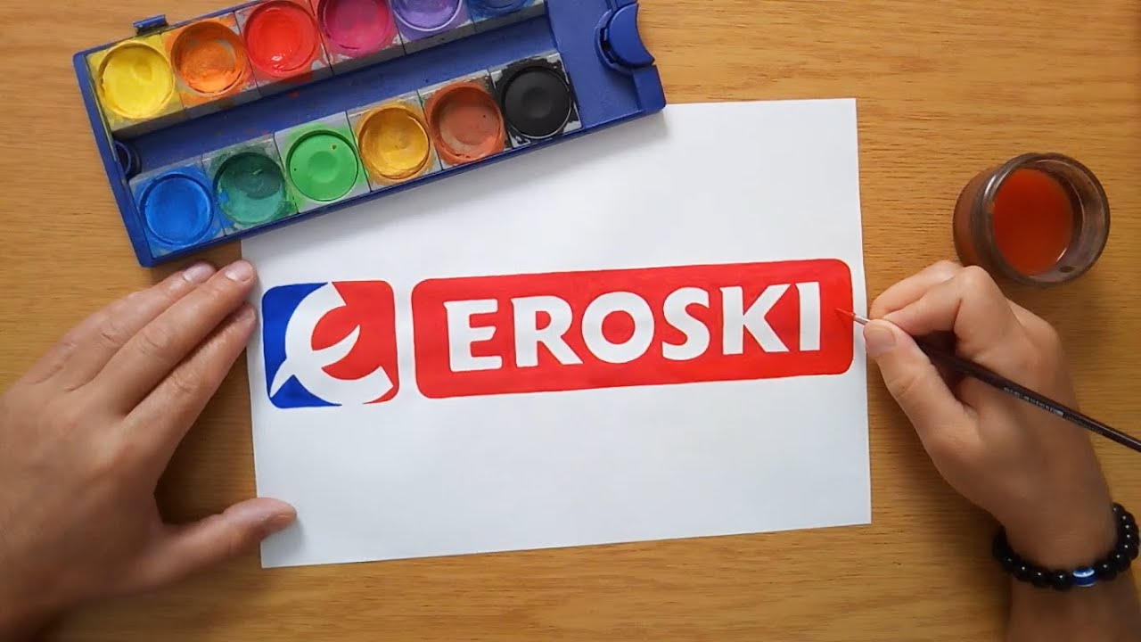Cómo dibujar el logo de EROSKI - YouTube