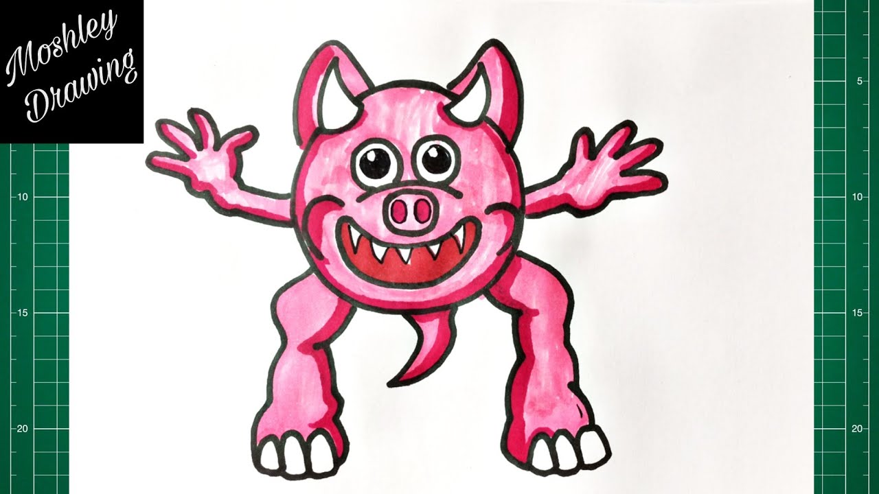 How to Draw Fire Pickles - Garten of Banban - YouTube