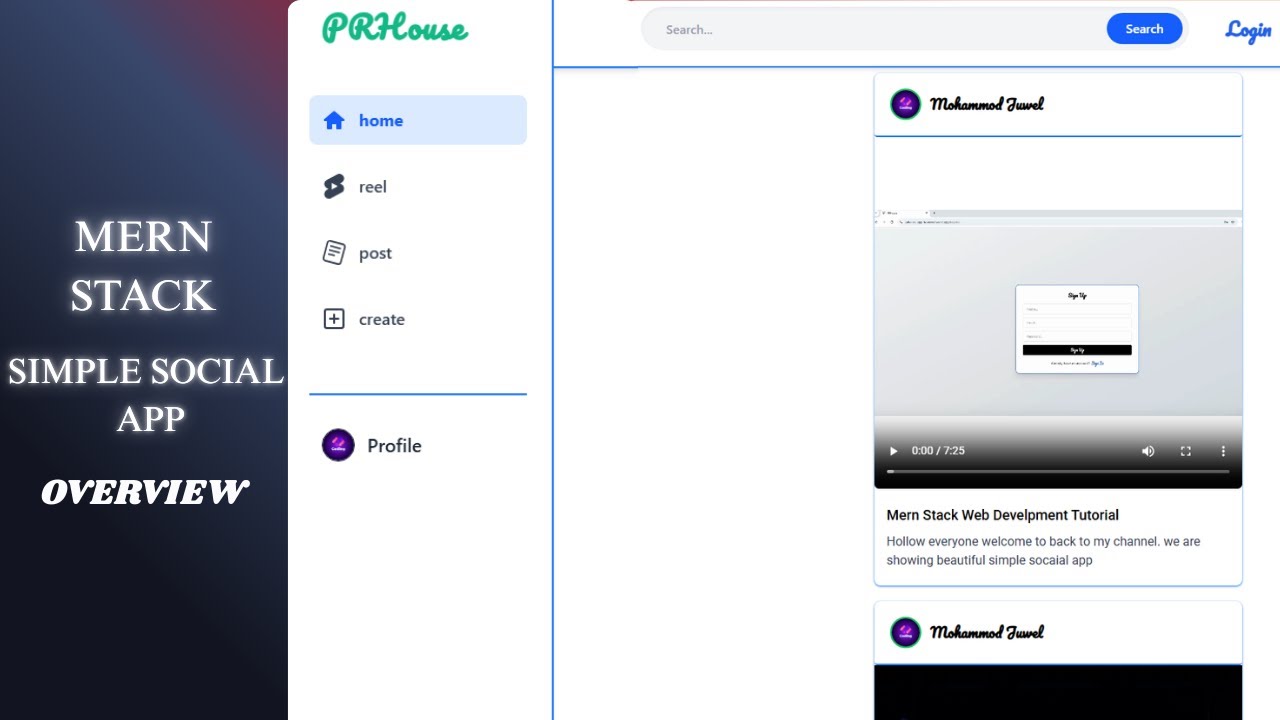 MERN Stack Simple Social App Overview | Full Project Walkthrough (React ...