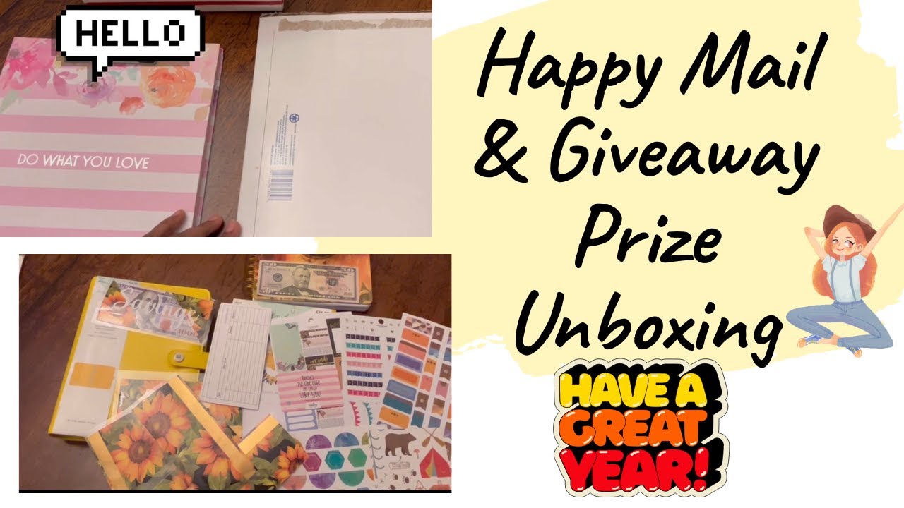 Happy Mail & Giveaway prize Unboxing| Scratch Off Challenge| Thank you ...